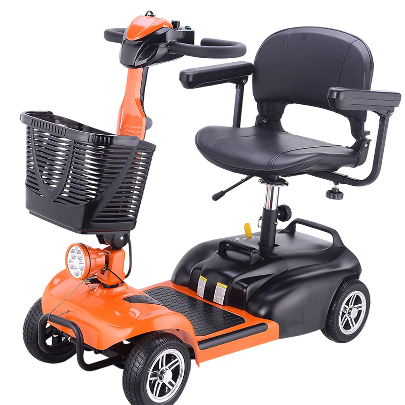 Foldable Four-Wheel Electric Mobility Scooter for Seniors & Disabled ...