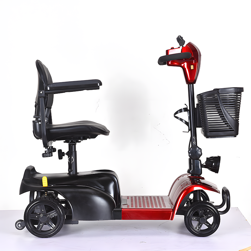 Smart Foldable Electric Scooter, Four-Wheel Mobility for Elderly ...