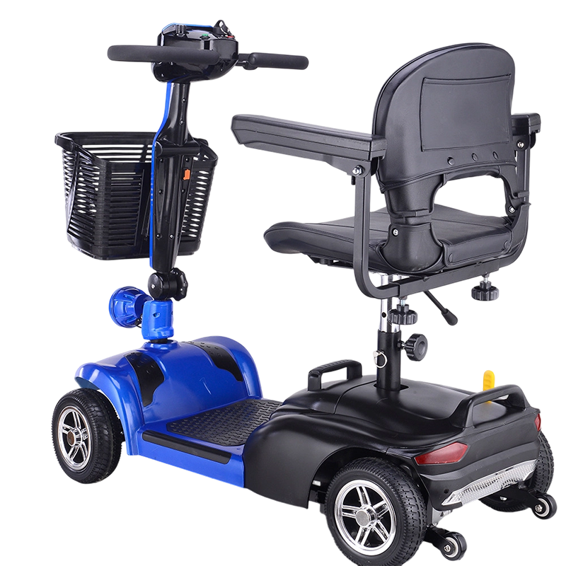 Foldable Four-Wheel Electric Mobility Scooter for Seniors & Disabled ...